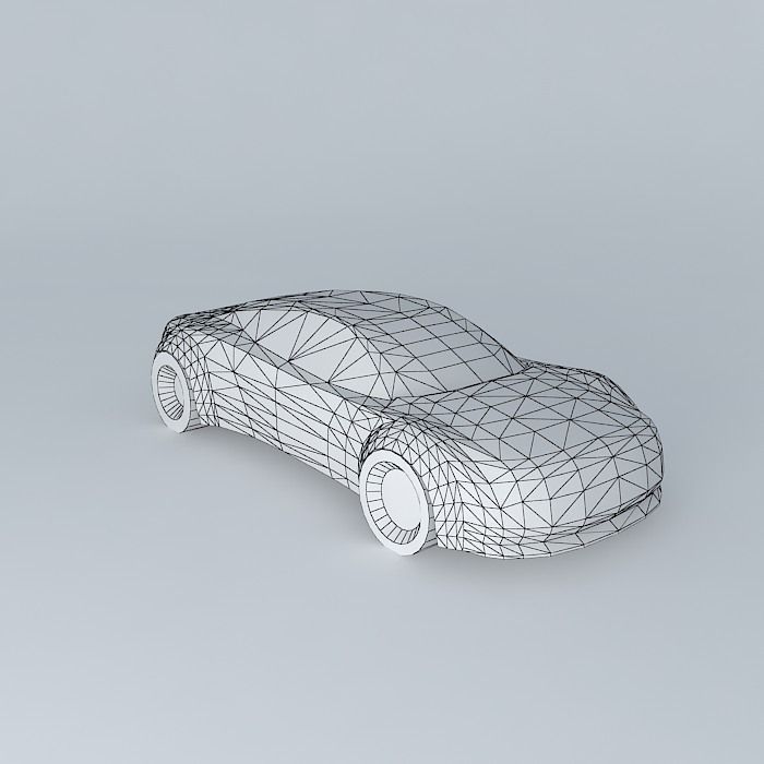 NEG sport car template free 3D model | CGTrader