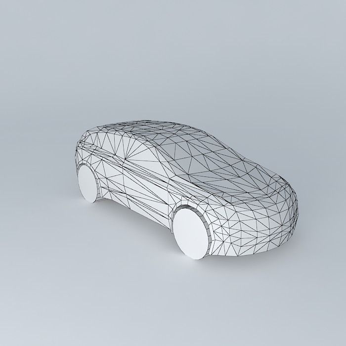 NEG Hatchback car template free 3D model | CGTrader