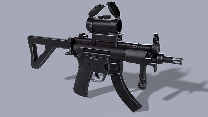 3D model MP5 with Scope VR / AR / low-poly | CGTrader