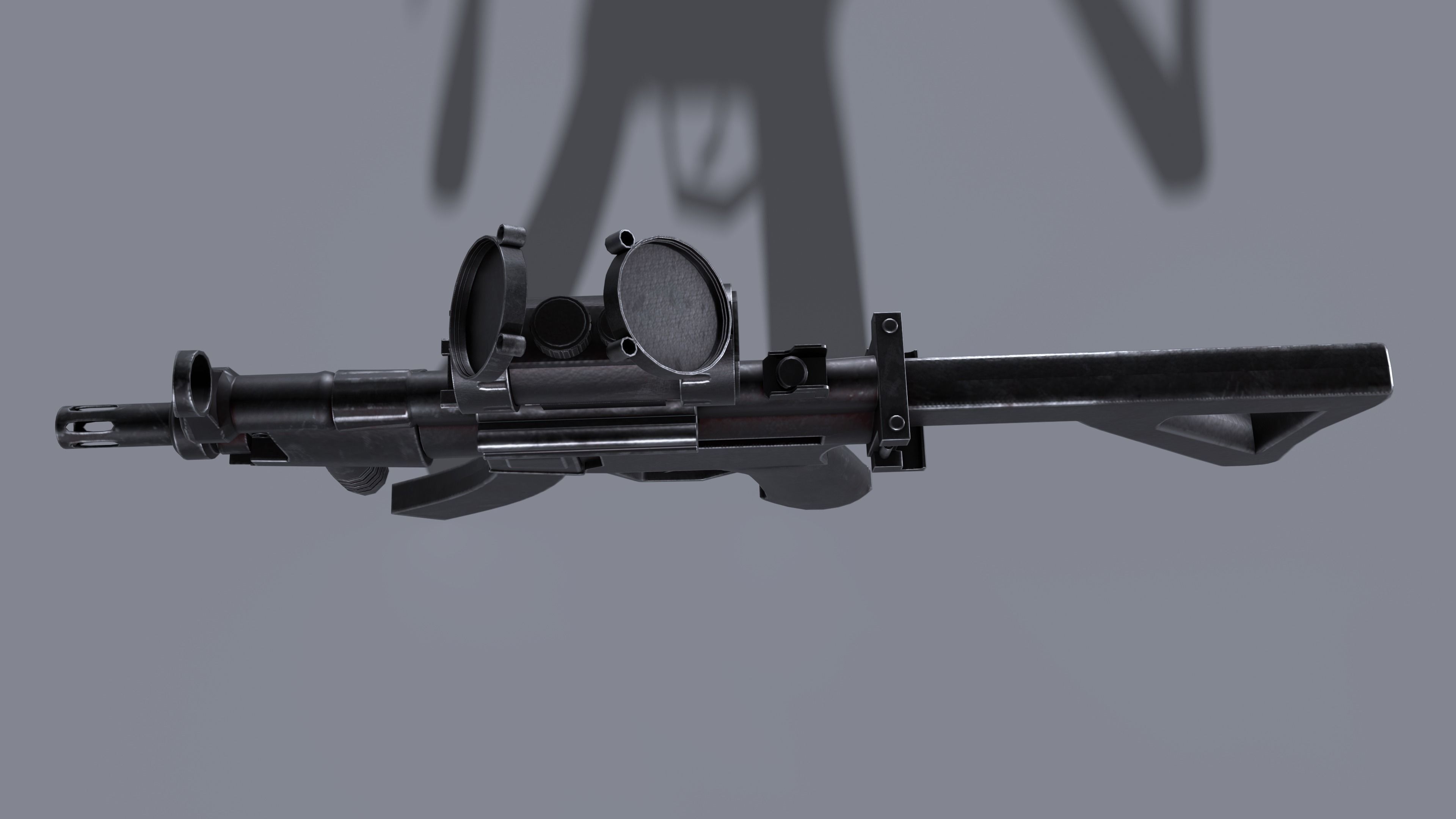 3D model MP5 with Scope VR / AR / low-poly | CGTrader