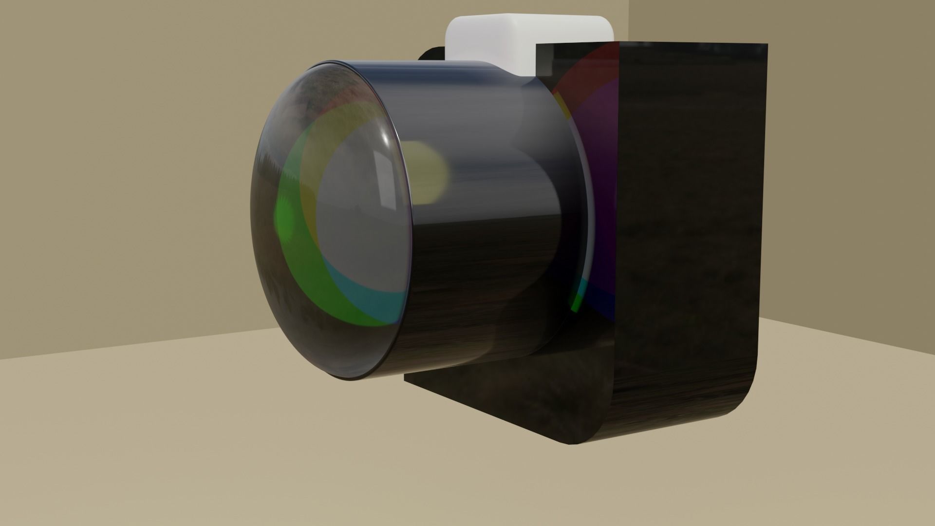animated camera modeling blender training project