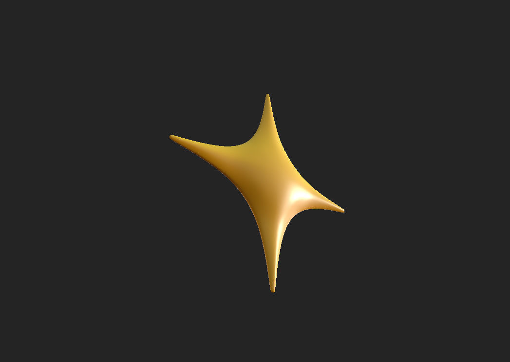 Sparkle Symbol 3D model | CGTrader