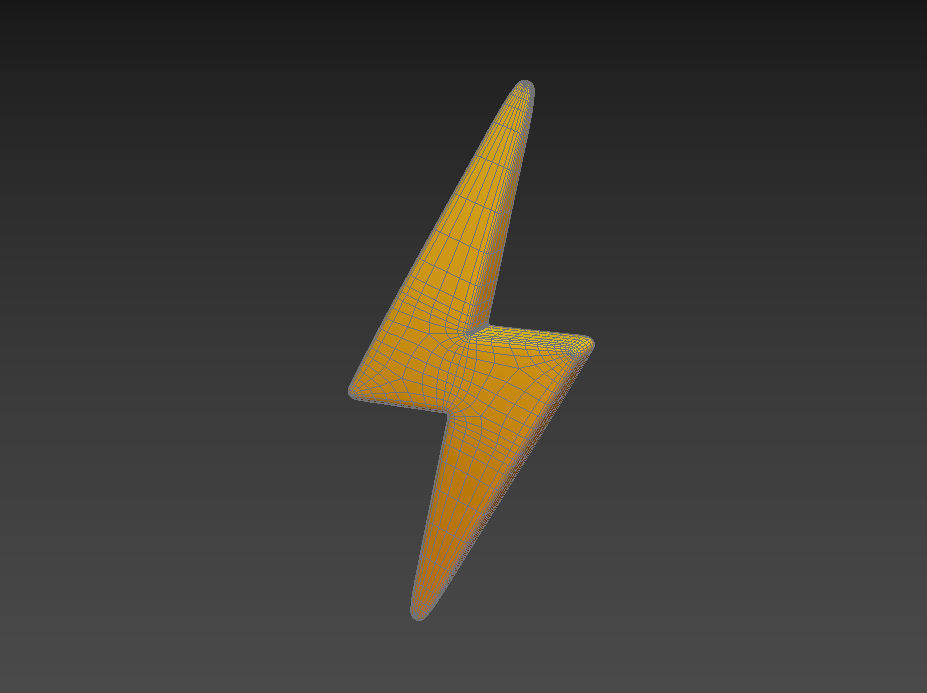 Lightning Symbol 3D model | CGTrader