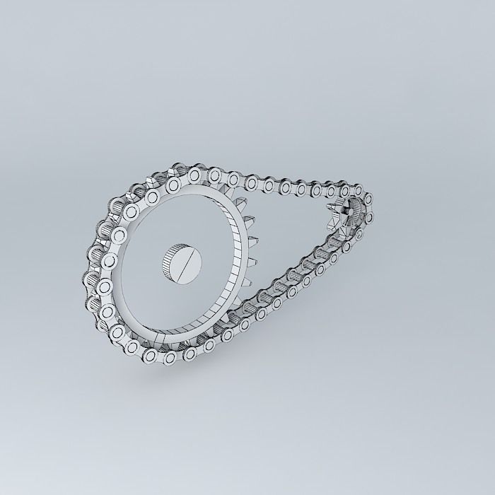 Bicycle chain free 3D model | CGTrader