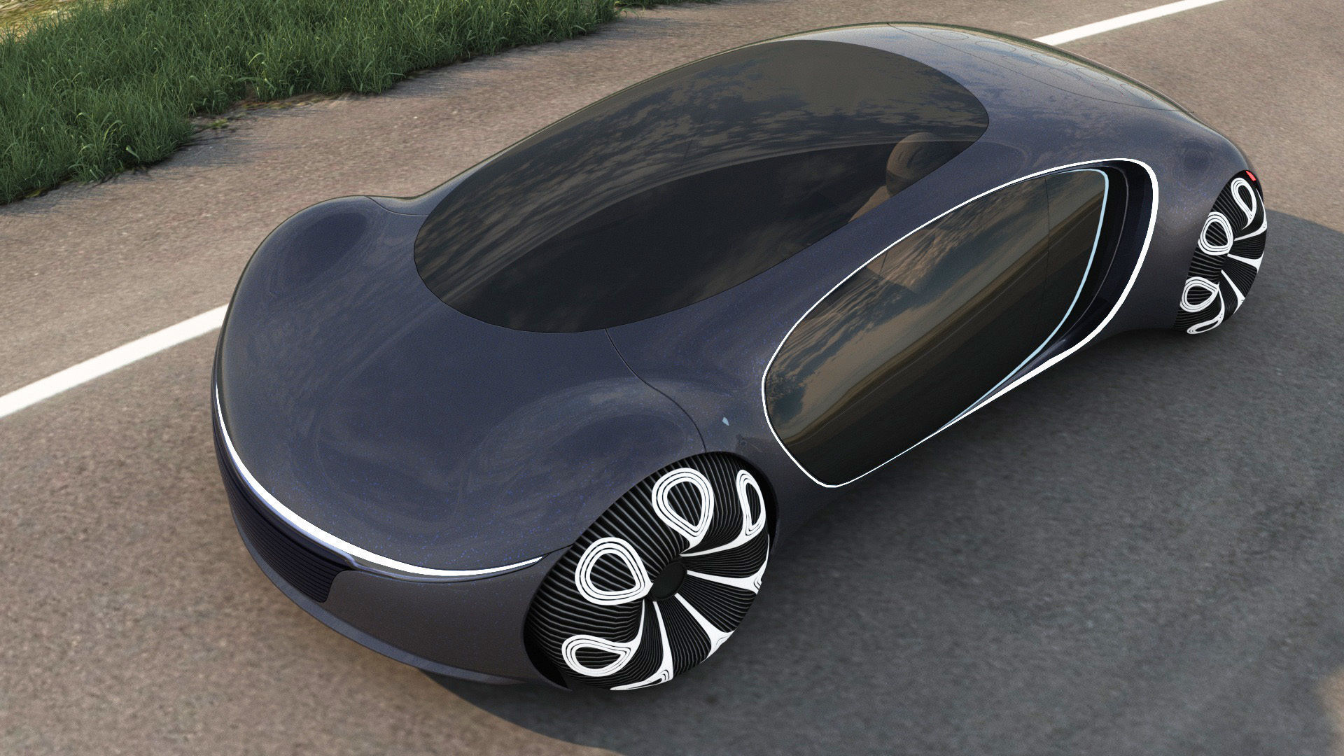 Electric concept car 3D model animated | CGTrader