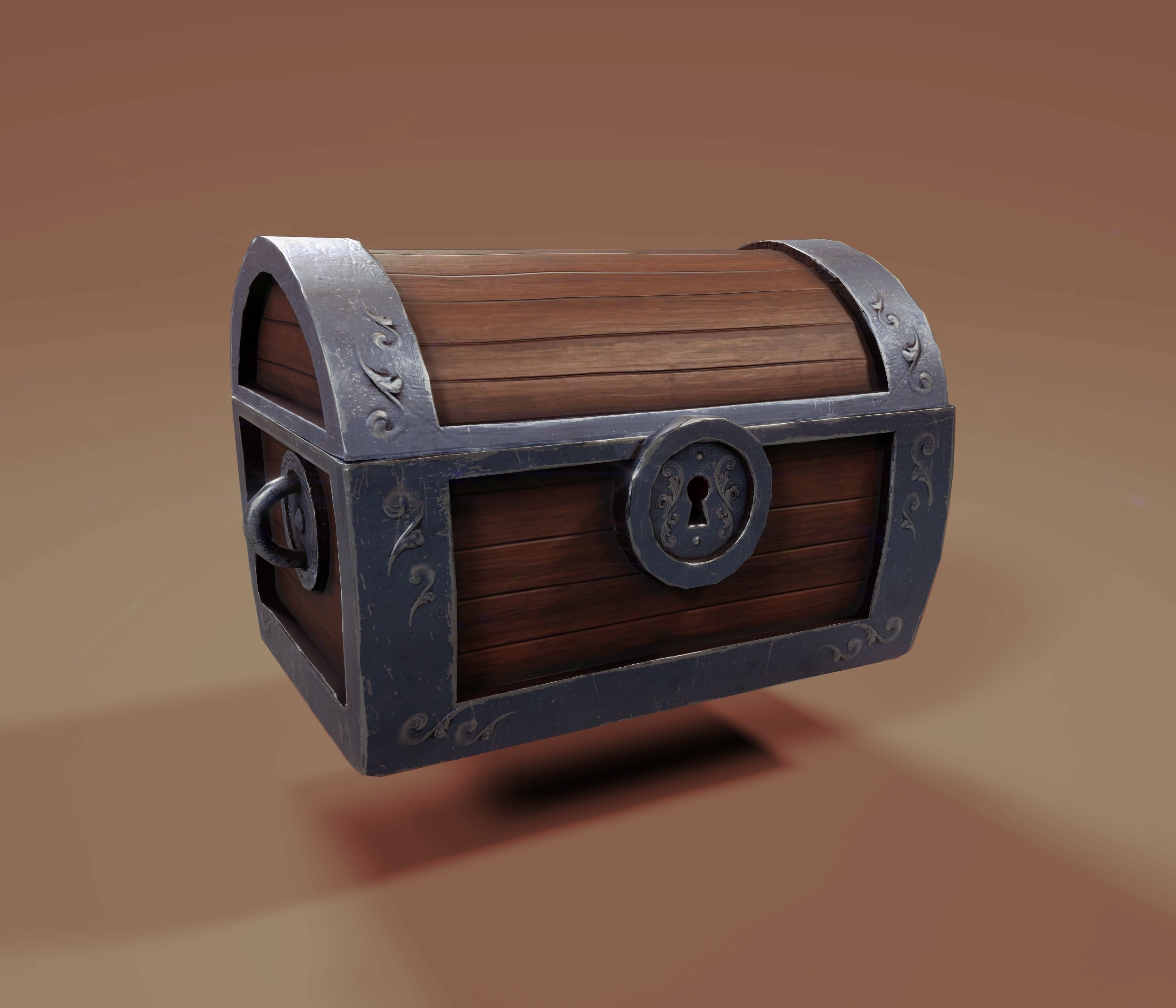 Free Stylized Chest 3D Model free VR / AR / low-poly 3D model animated ...