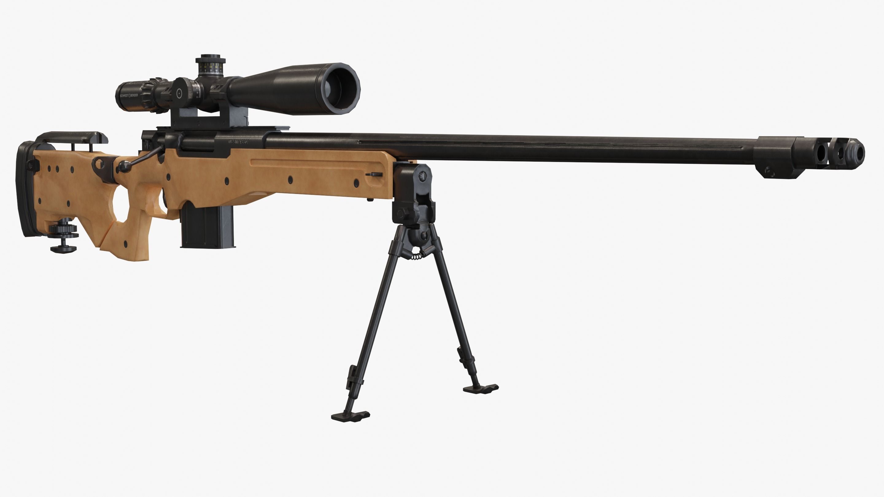 3D model L115a3 sniper rifle low poly VR / AR / low-poly rigged | CGTrader