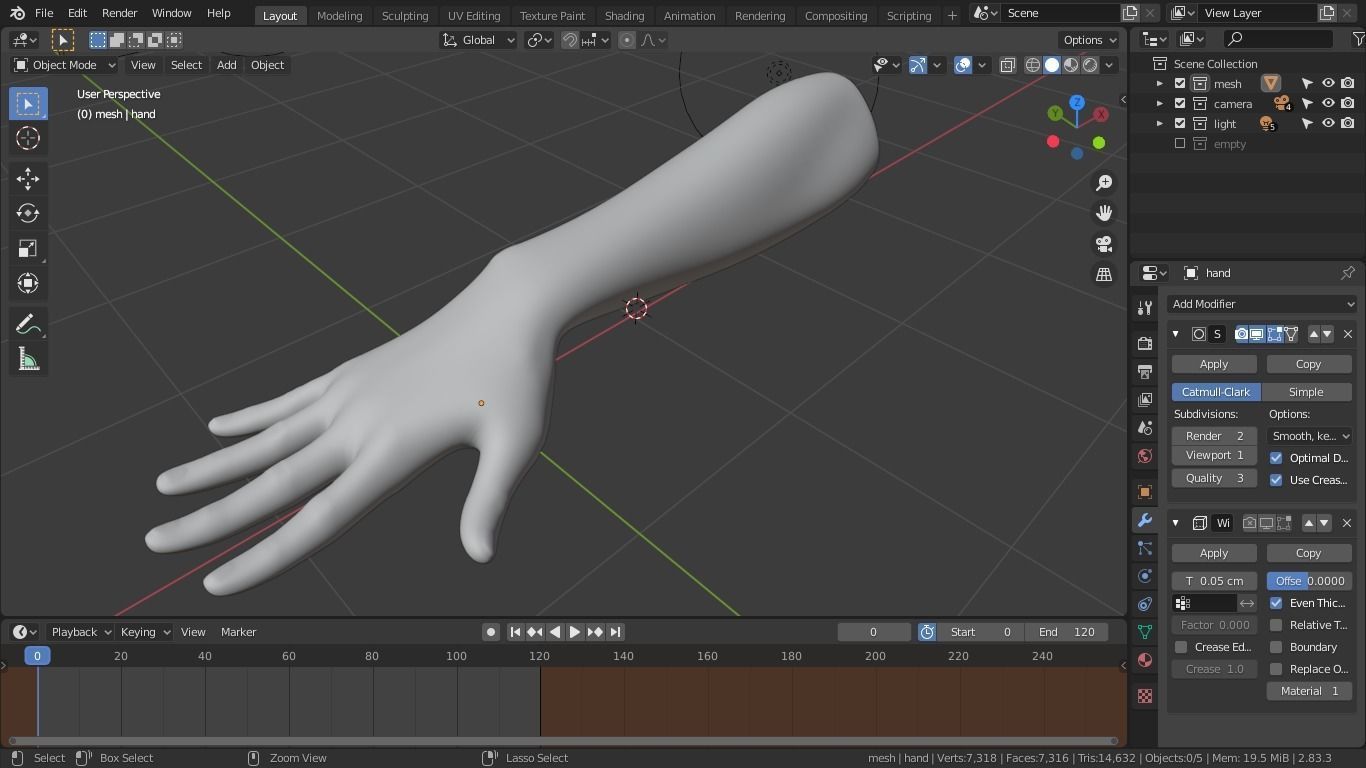 Female Right Hand 3D model | CGTrader