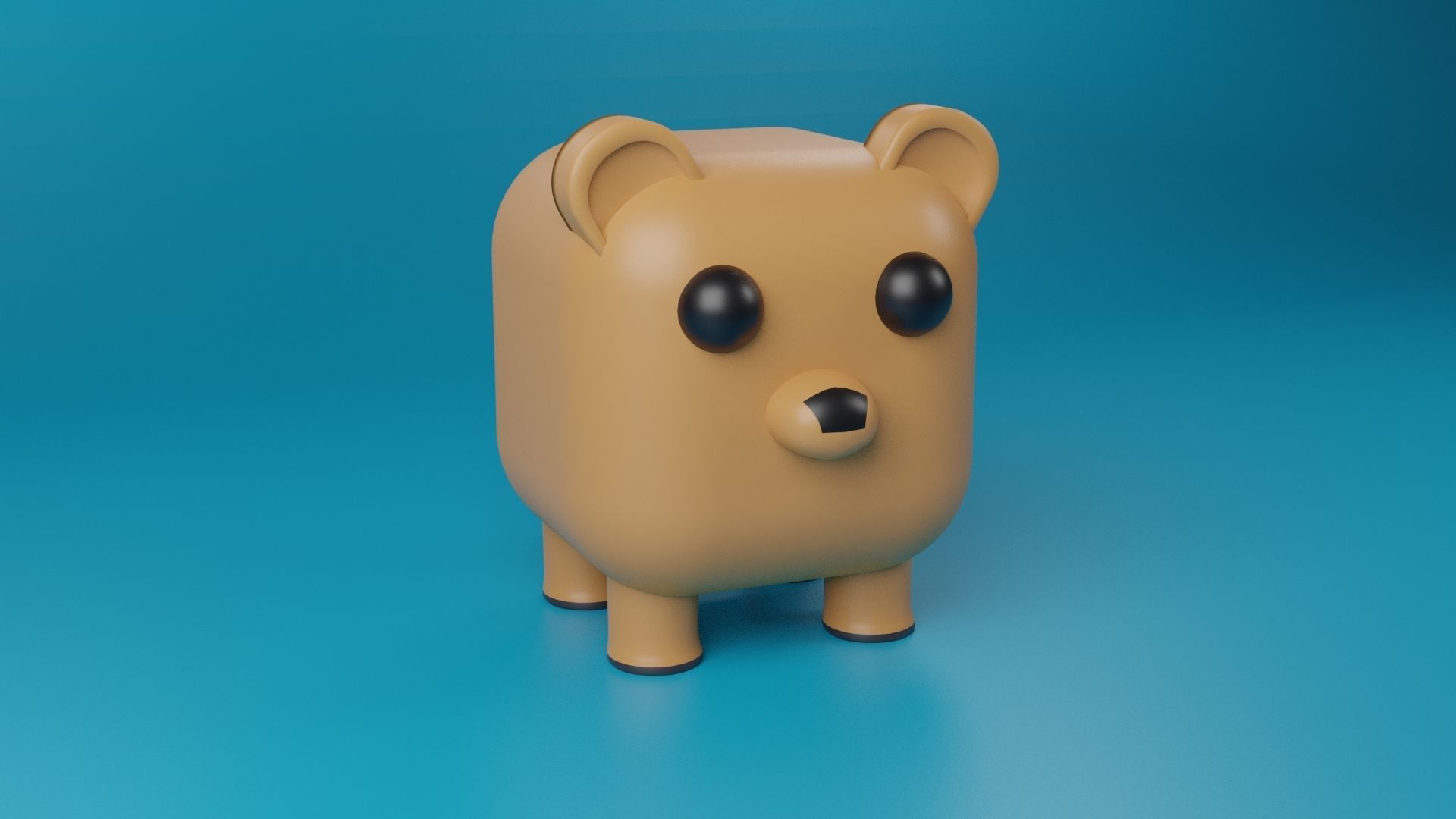 3D model 3D Cute animal cube character pack VR / AR / low-poly | CGTrader