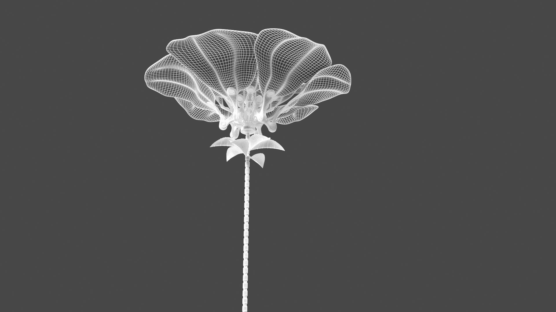 Mechanical Rose 3D model rigged | CGTrader