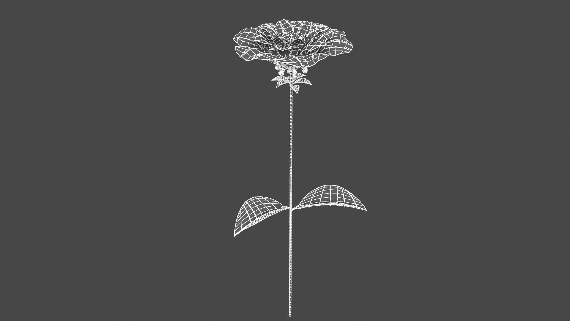 Mechanical Rose 3D model rigged | CGTrader