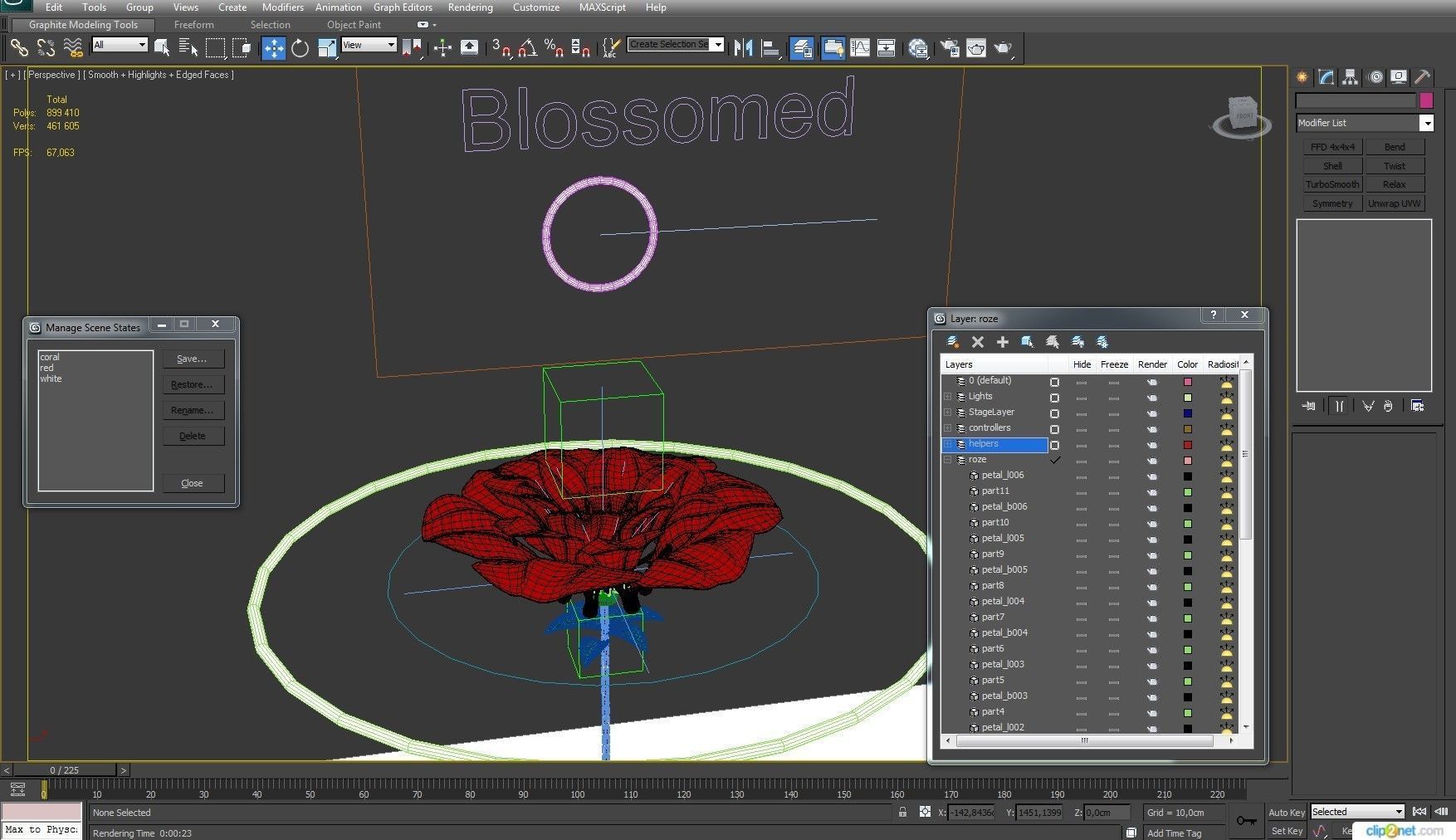 Mechanical Rose 3D model rigged | CGTrader