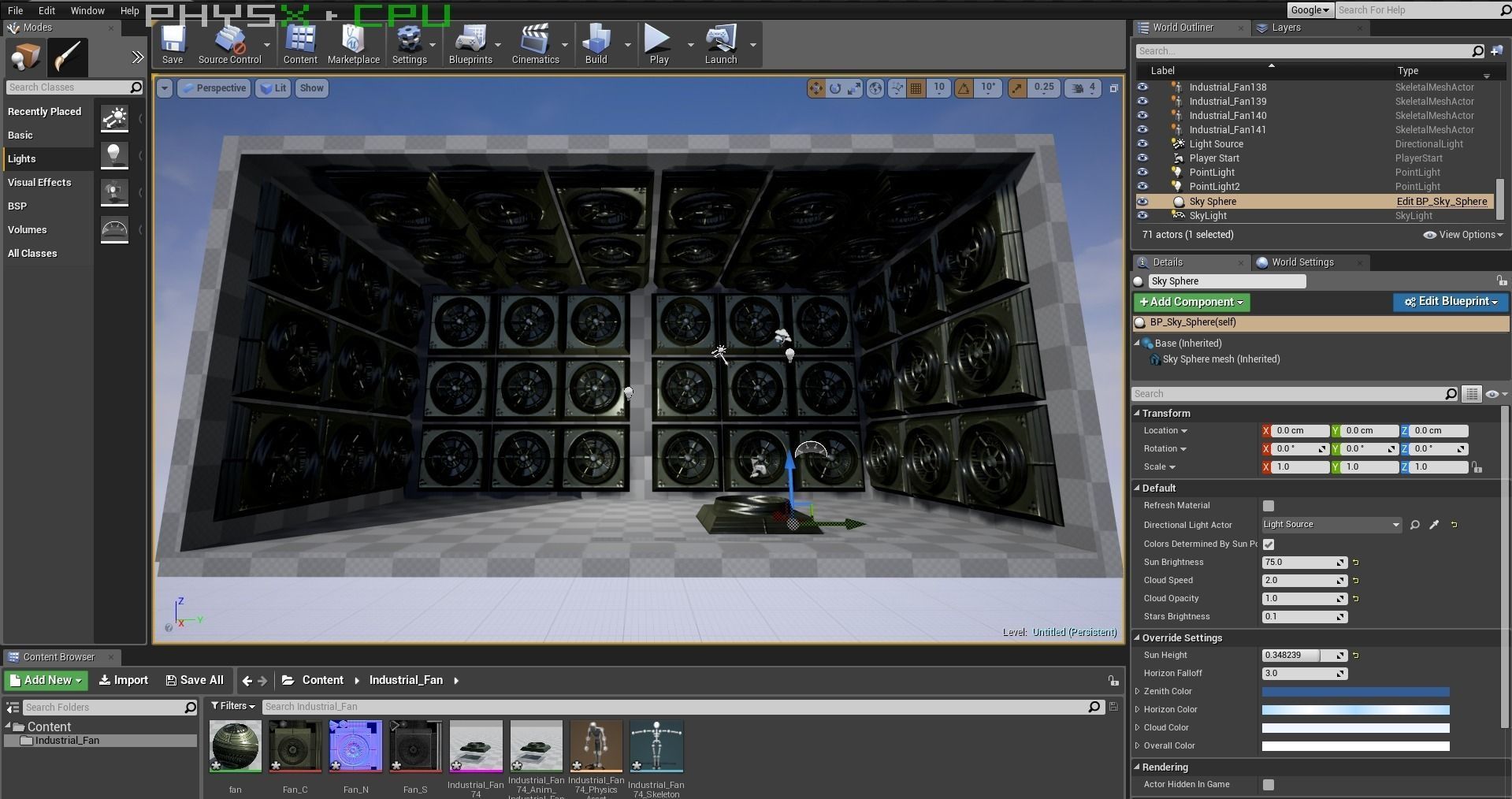 Animated Industrial Fan Low Poly free VR / AR / low-poly 3D model ...
