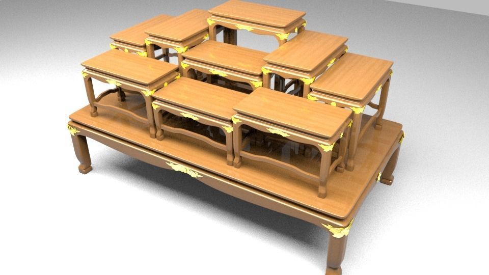Set of Altar table 3D model | CGTrader