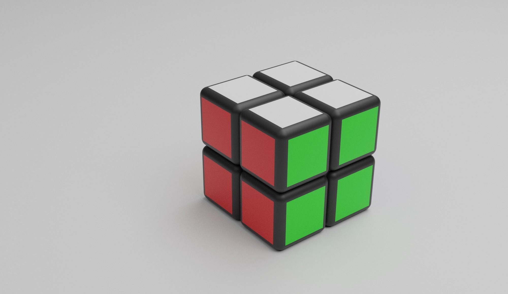 3D model Rubik cube 2x2 VR / AR / low-poly | CGTrader