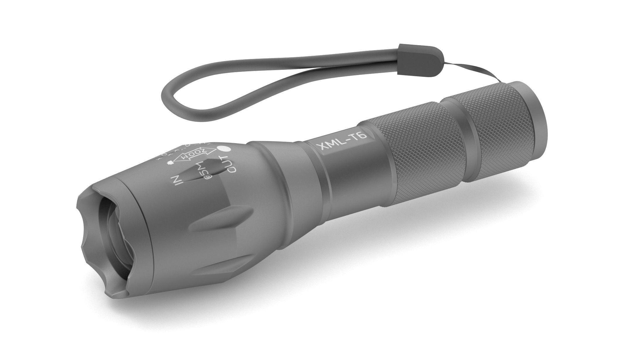 LED Tactical Flashlight 3D model | CGTrader