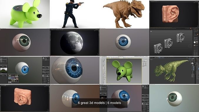 6 great 3d models 3D Model Collection | CGTrader