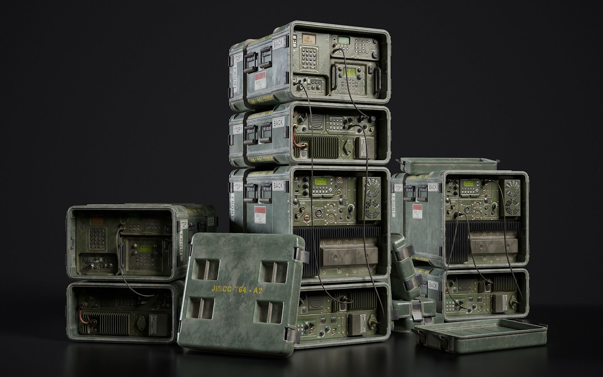 3D model Military Radio Station JISCC VR / AR / low-poly | CGTrader