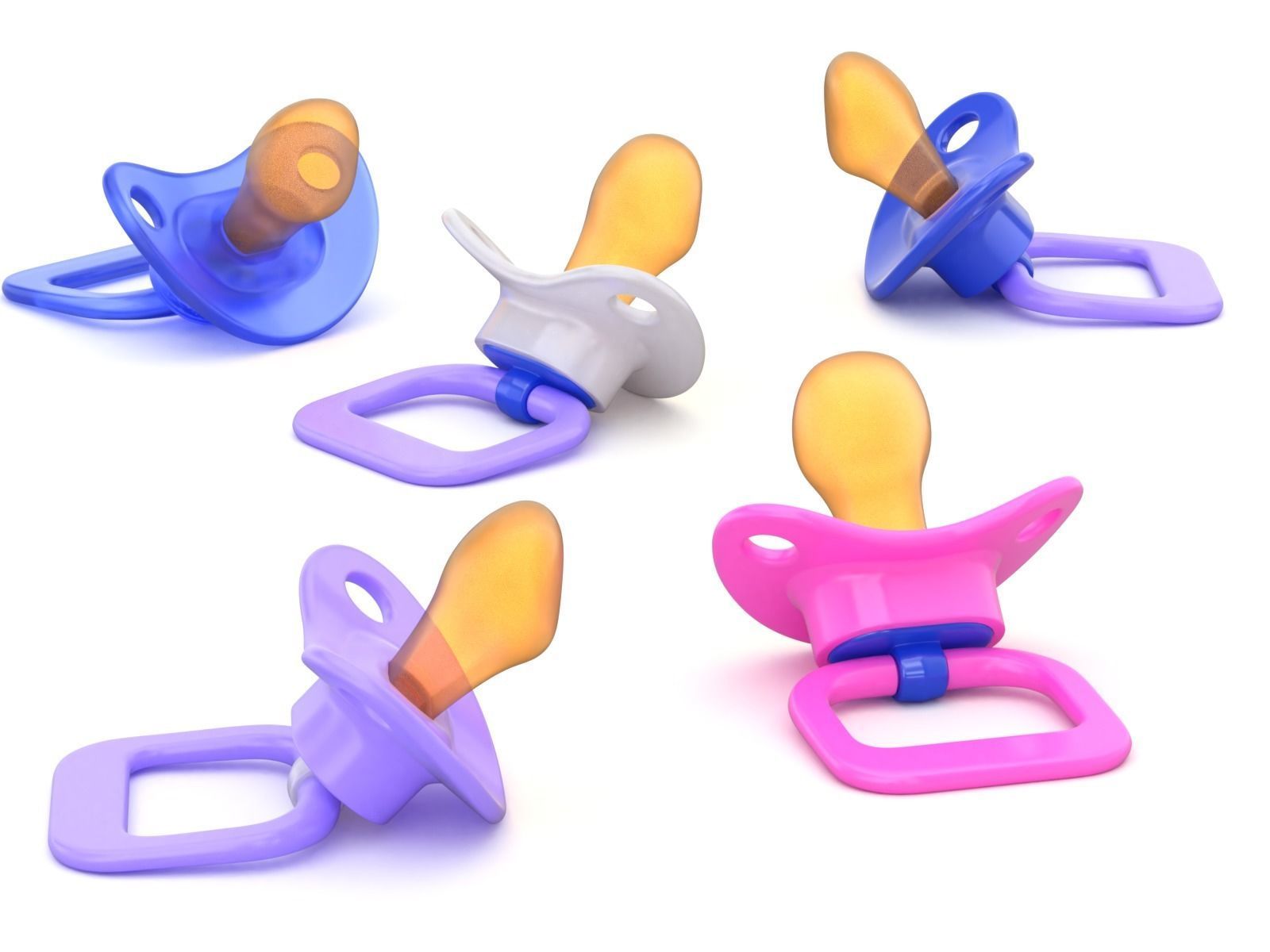 Pacifier Model 04 3D model | CGTrader