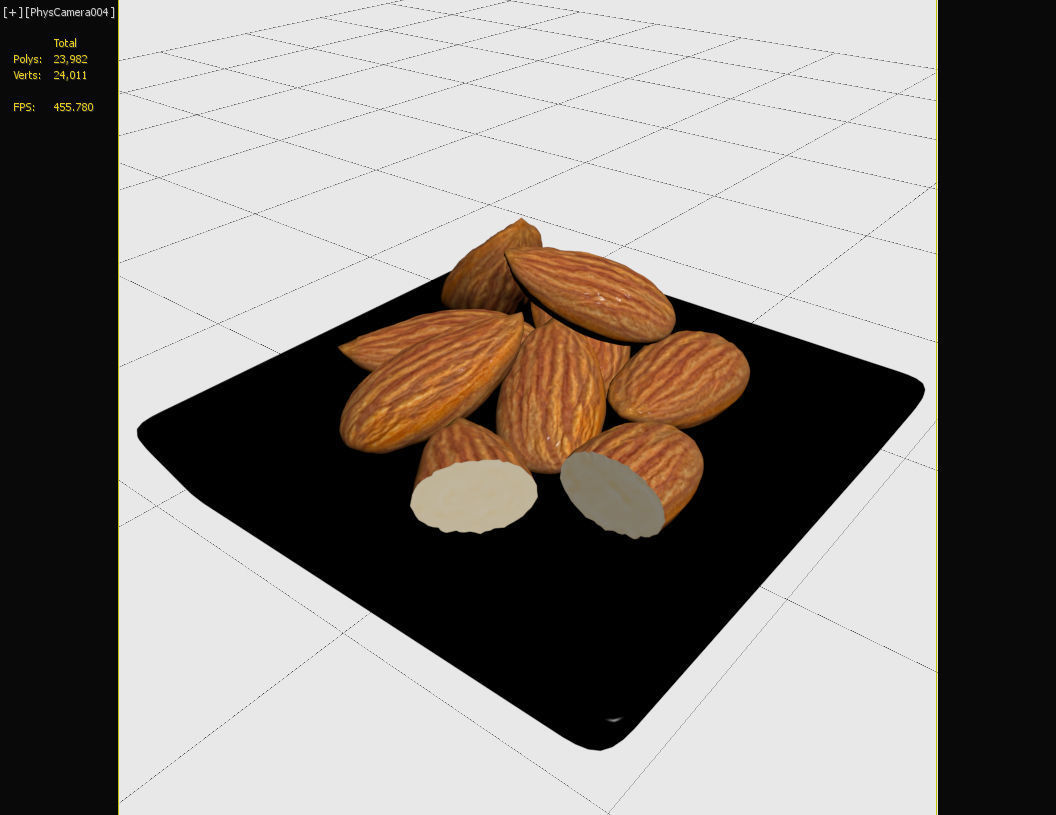 Almond 3D model | CGTrader