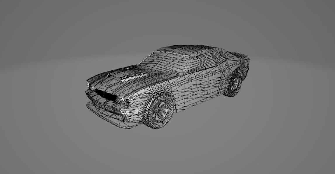3D model Challenger SRT Hellcat Car Model Realistically Textured VR ...