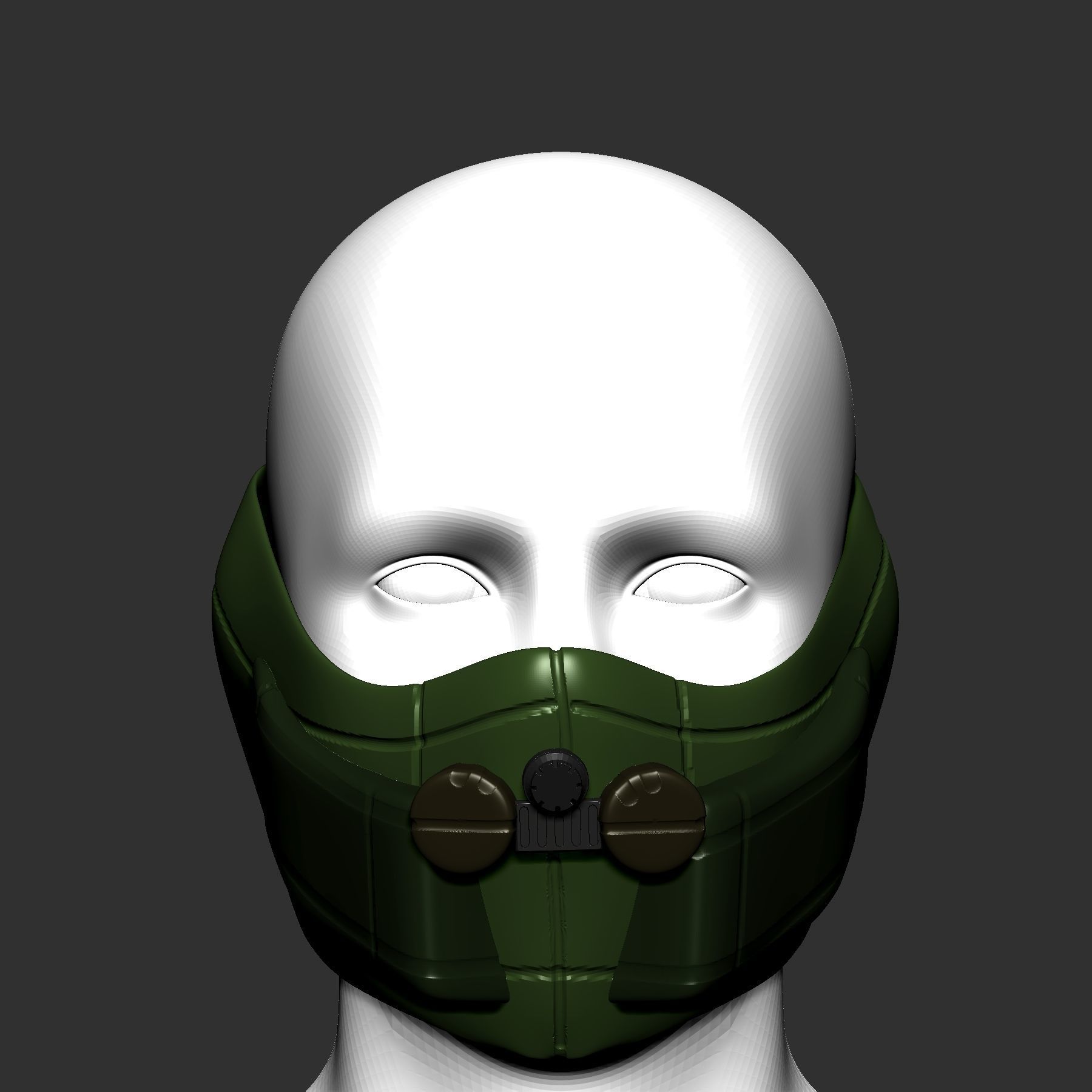 gas mask sculpt ver4 3d printable 3D model 3D model | CGTrader