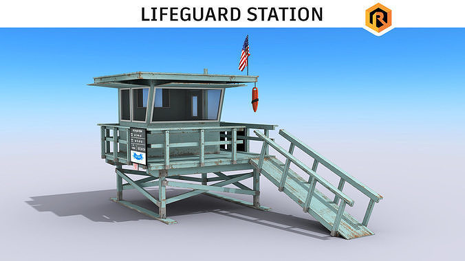 3D model Lifeguard Station VR / AR / low-poly | CGTrader