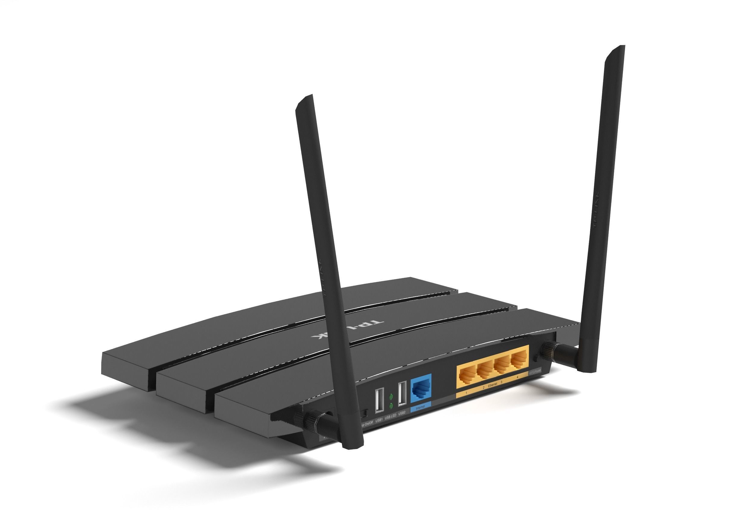 3D model TP-Link n600 Wi-Fi router lowpoly VR / AR / low-poly | CGTrader