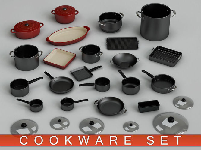 Cookware Set 3D model | CGTrader