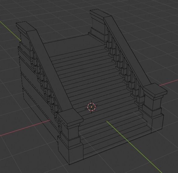 Stairs pack example free 3D model | CGTrader