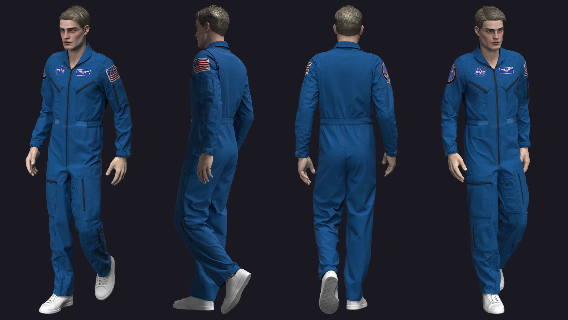 NASA FLIGHT SUIT 3D model | CGTrader