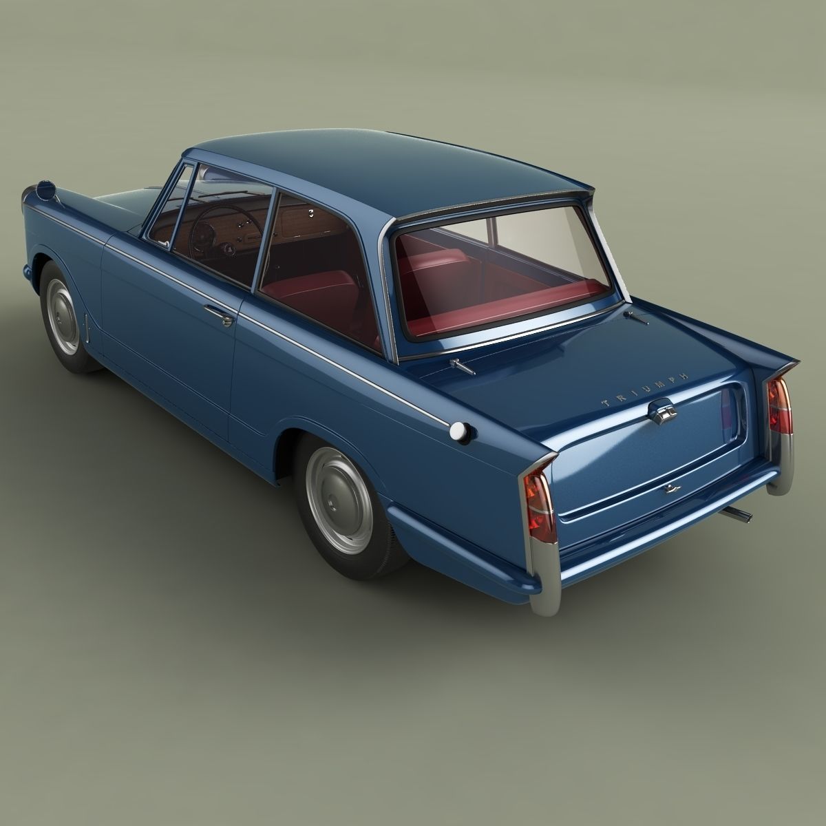 Triumph Herald 1200 Saloon 3D model | CGTrader