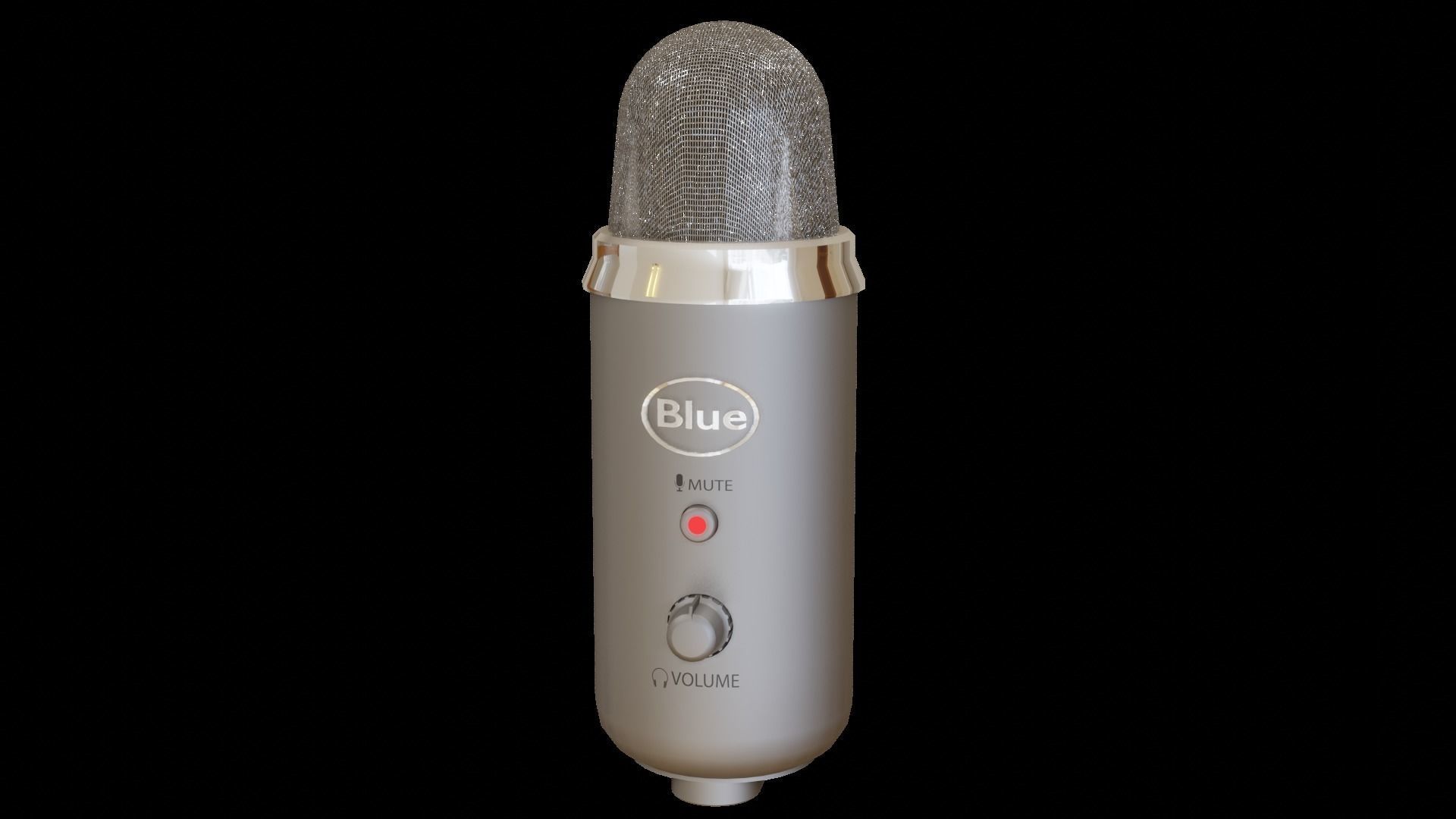 Yeti Blue Microphone free 3D model | CGTrader