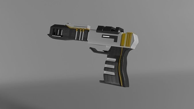 3D model Space gun VR / AR / low-poly | CGTrader