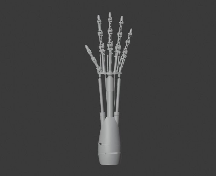 3D model Hand T800 VR / AR / low-poly rigged | CGTrader