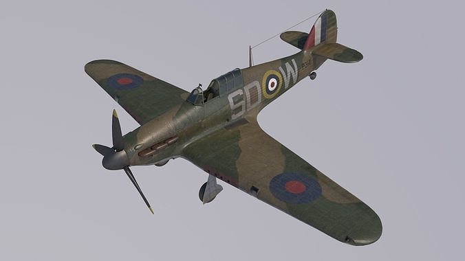 Hawker Hurricane MkI 3D model | CGTrader