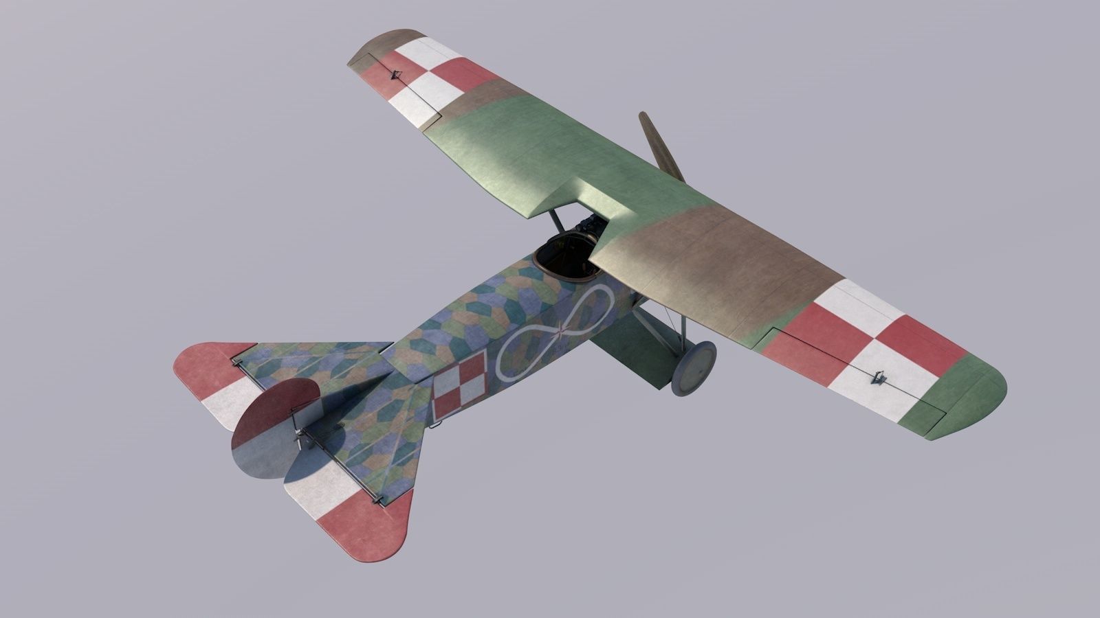 Fokker D8 Polish 3D model | CGTrader