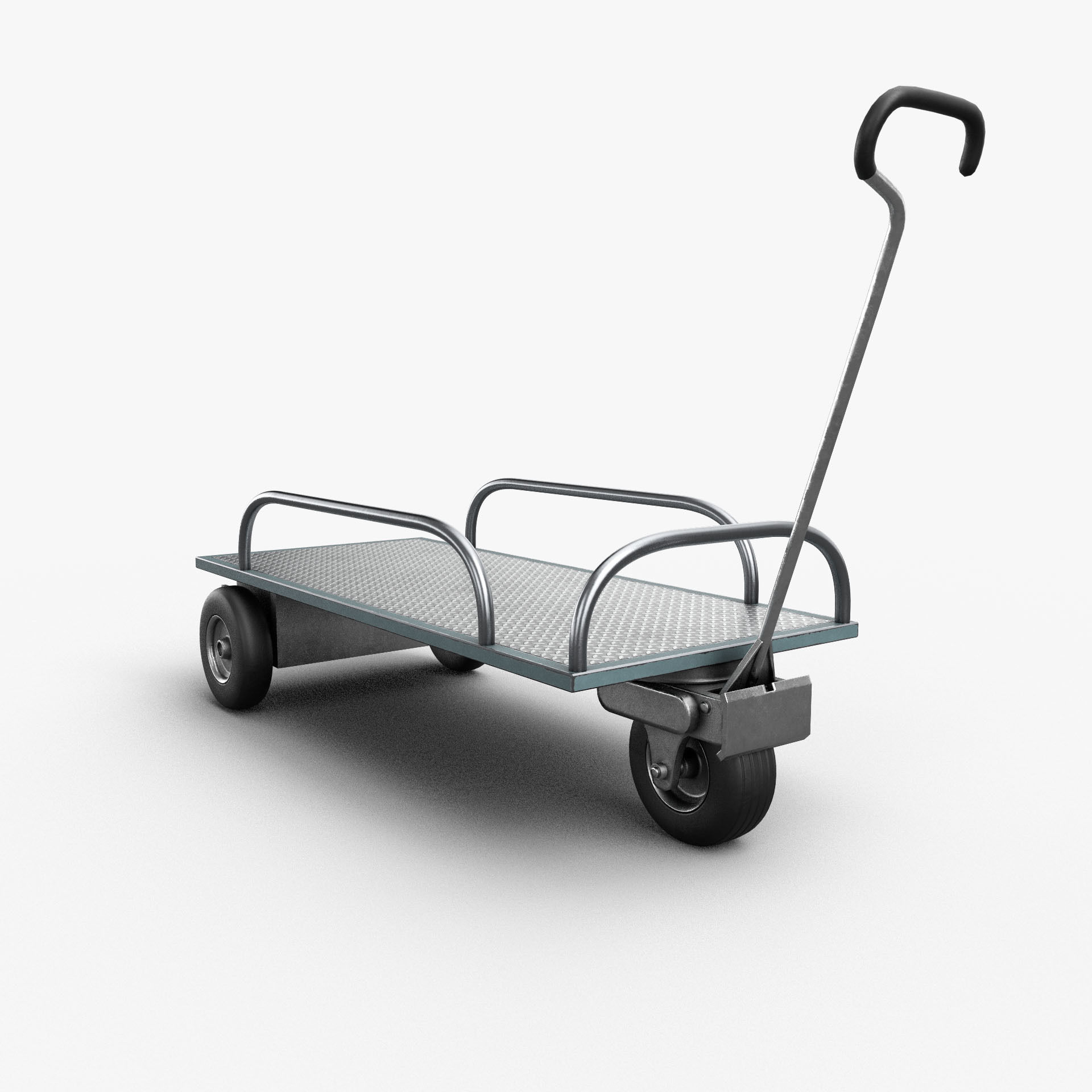 3D model Three Wheel Trolley VR / AR / low-poly | CGTrader