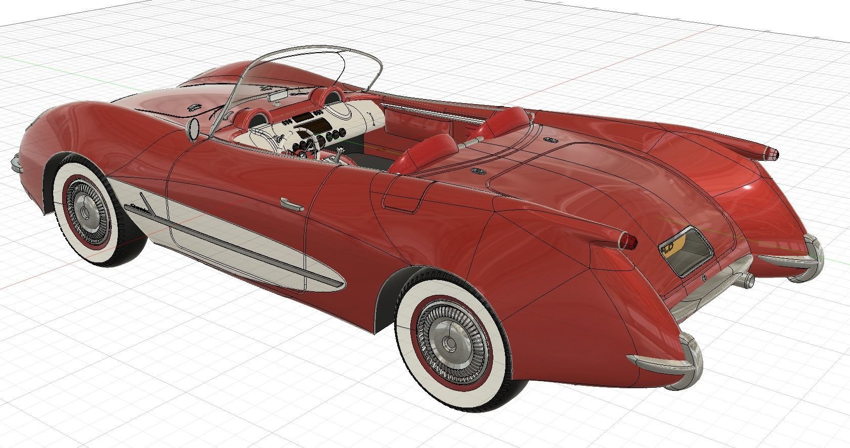 Chevrolet Corvette 3D model 3D printable | CGTrader