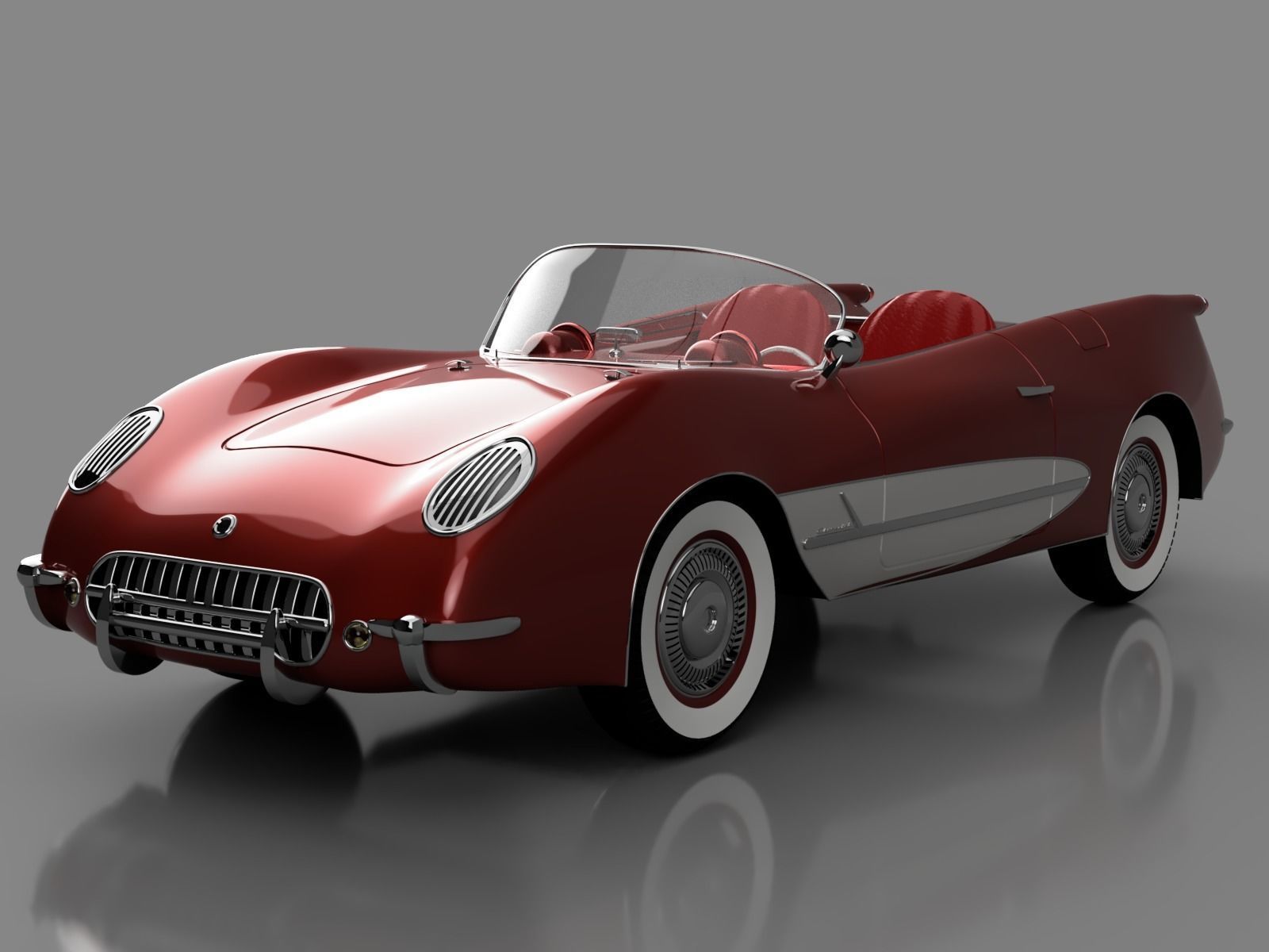 Chevrolet Corvette 3D model 3D printable | CGTrader
