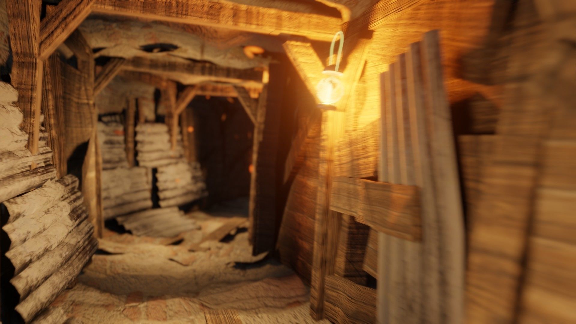 3D model modular mining tunnel or cave with 4k pbr textures VR / AR ...