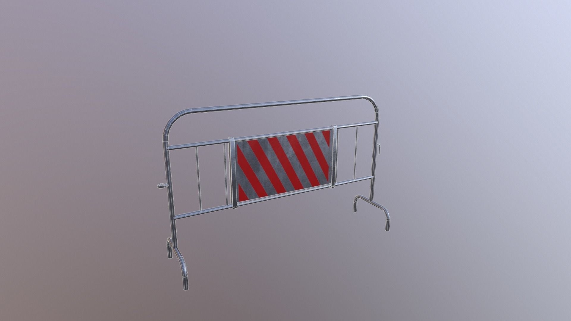 3D model Road Fences Traffic barriers VR / AR / low-poly | CGTrader
