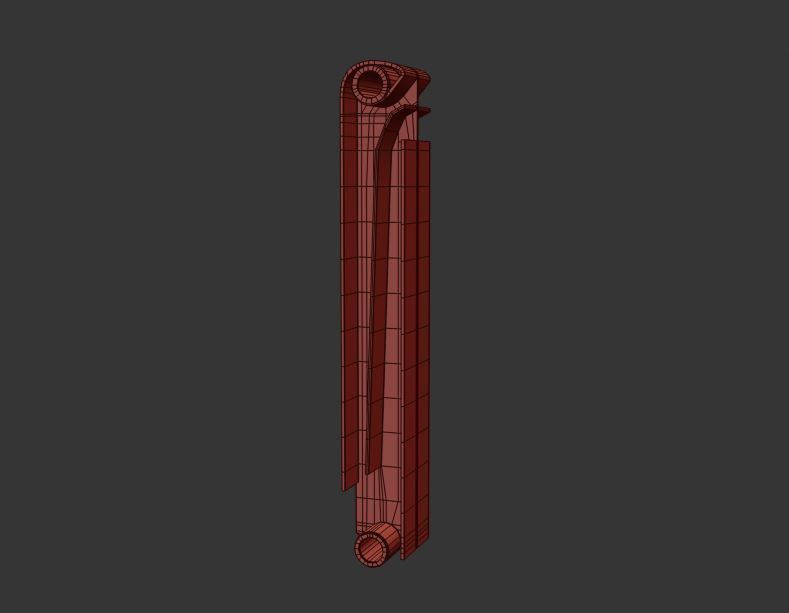 radiator section 3D model | CGTrader