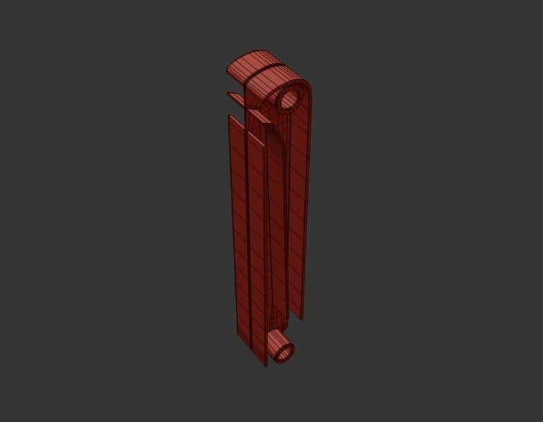 radiator section 3D model | CGTrader