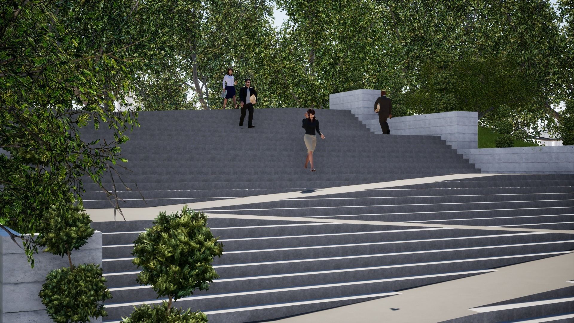 3D model STAIR AND RAMP VR / AR / low-poly | CGTrader