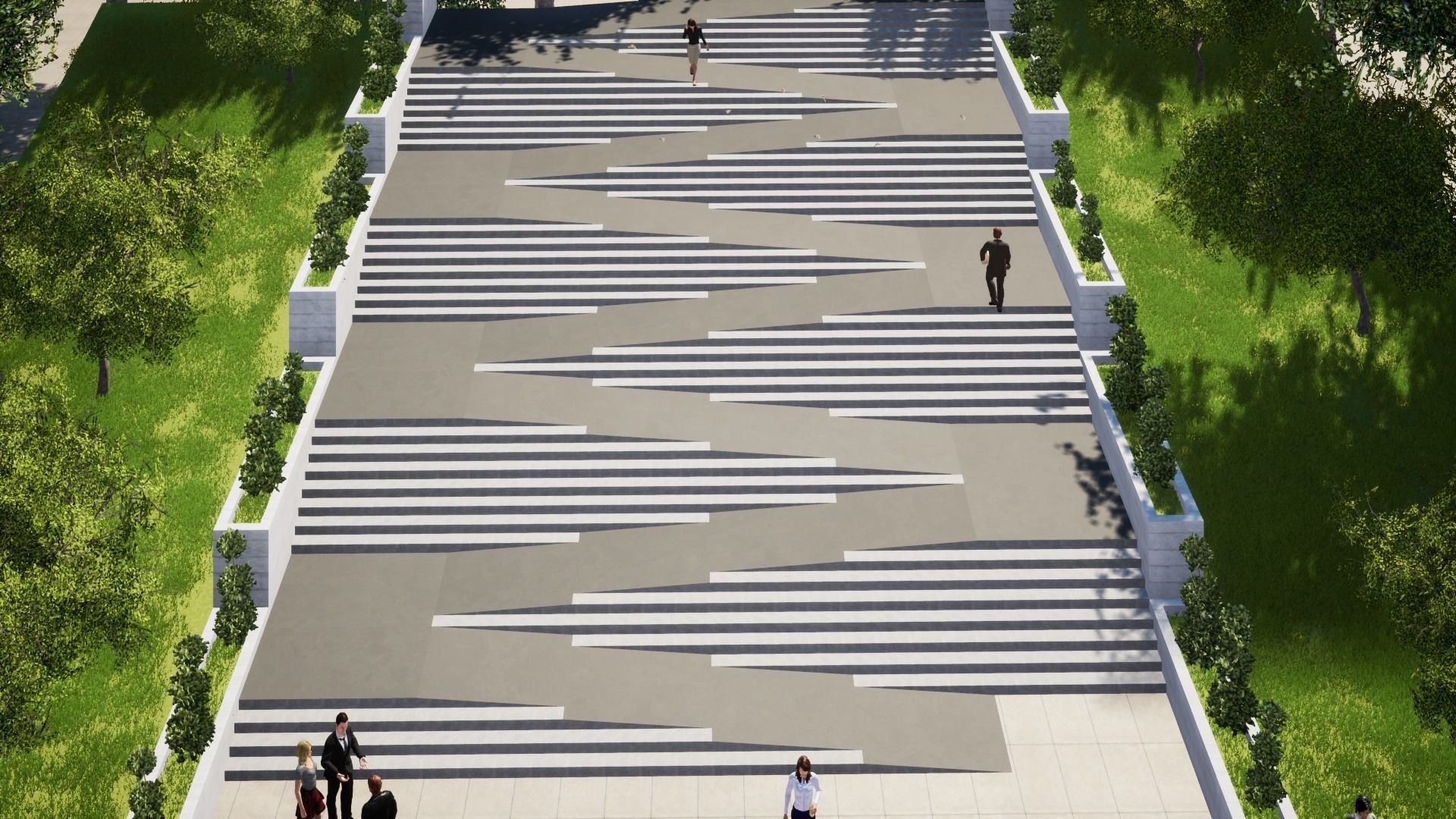 3D model STAIR AND RAMP VR / AR / low-poly | CGTrader