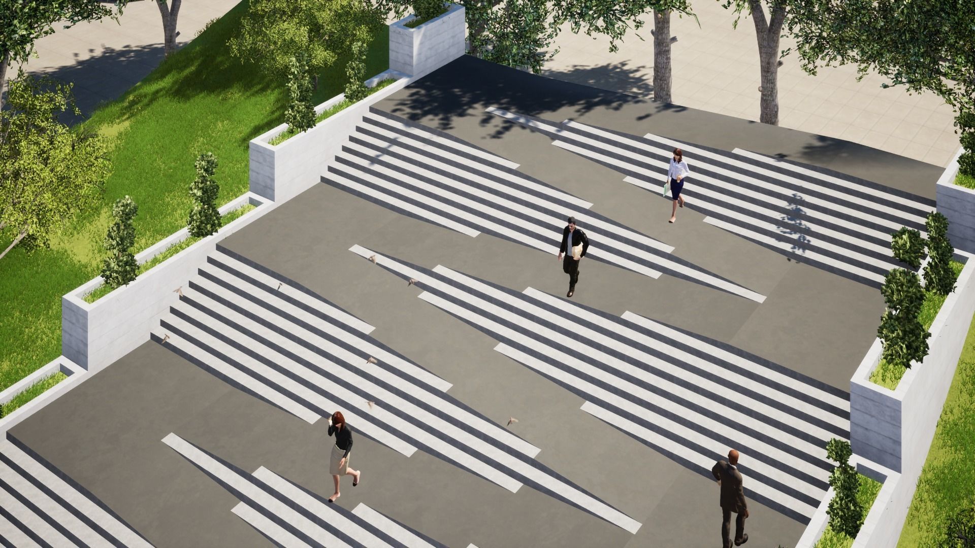 3D model STAIR AND RAMP VR / AR / low-poly | CGTrader