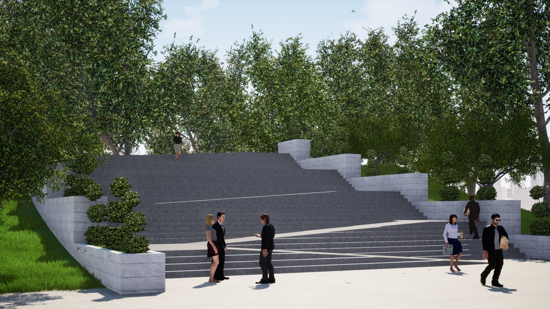 3D model STAIR AND RAMP VR / AR / low-poly | CGTrader