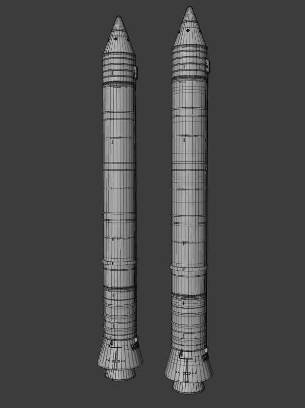 3D model Solid Rocket Booster VR / AR / low-poly | CGTrader