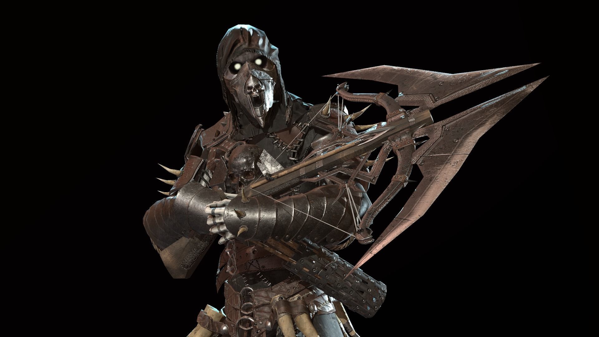 3D model Skeleton Crossbowman VR / AR / low-poly rigged animated | CGTrader